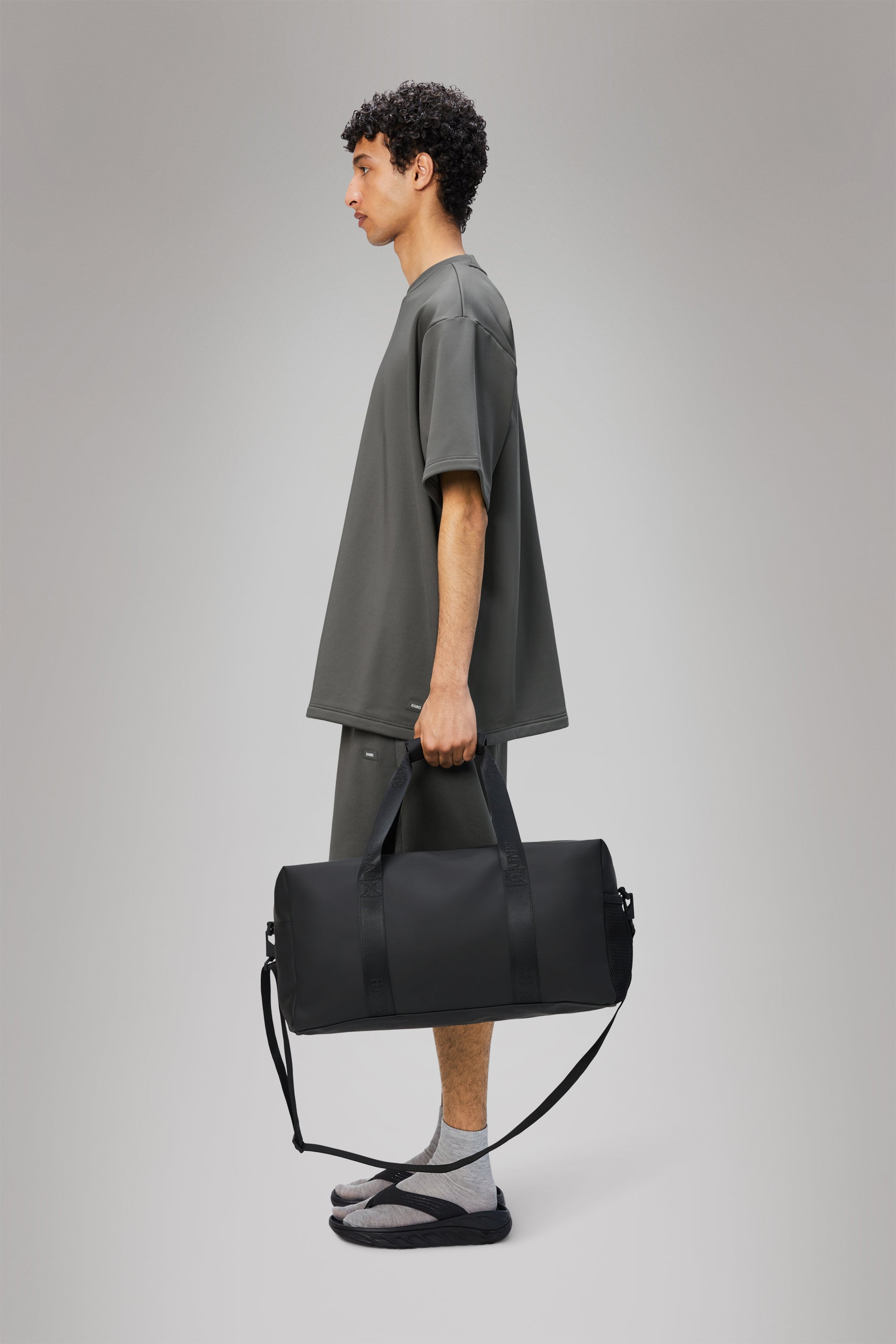 Rains® Hilo Weekend Bag Large in Black for $140 | Free Shipping