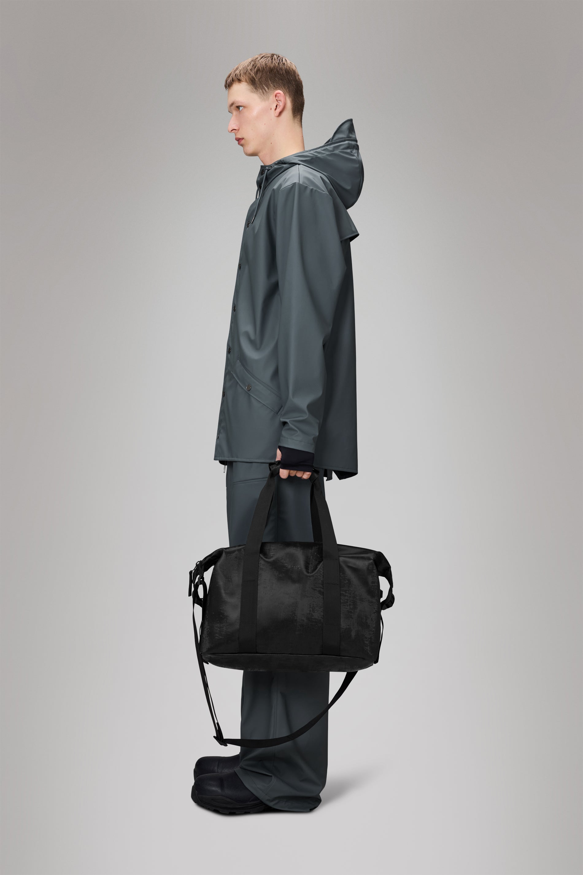 Rains® Hilo Weekend Bag Small in Black for $110 | Free Shipping