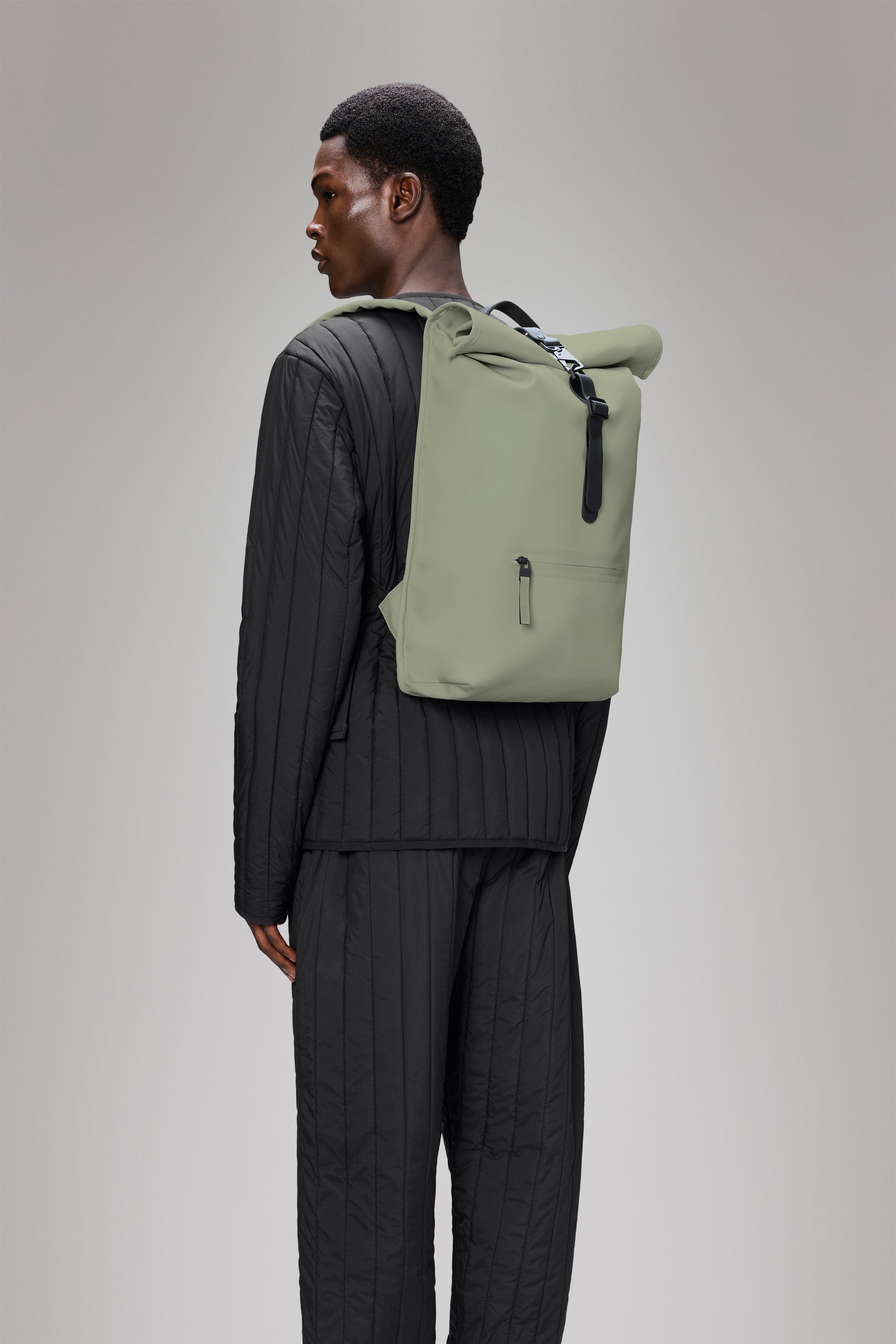 Rains® Sibu Rolltop Rucksack Mini in Black for $150 | Free Shipping