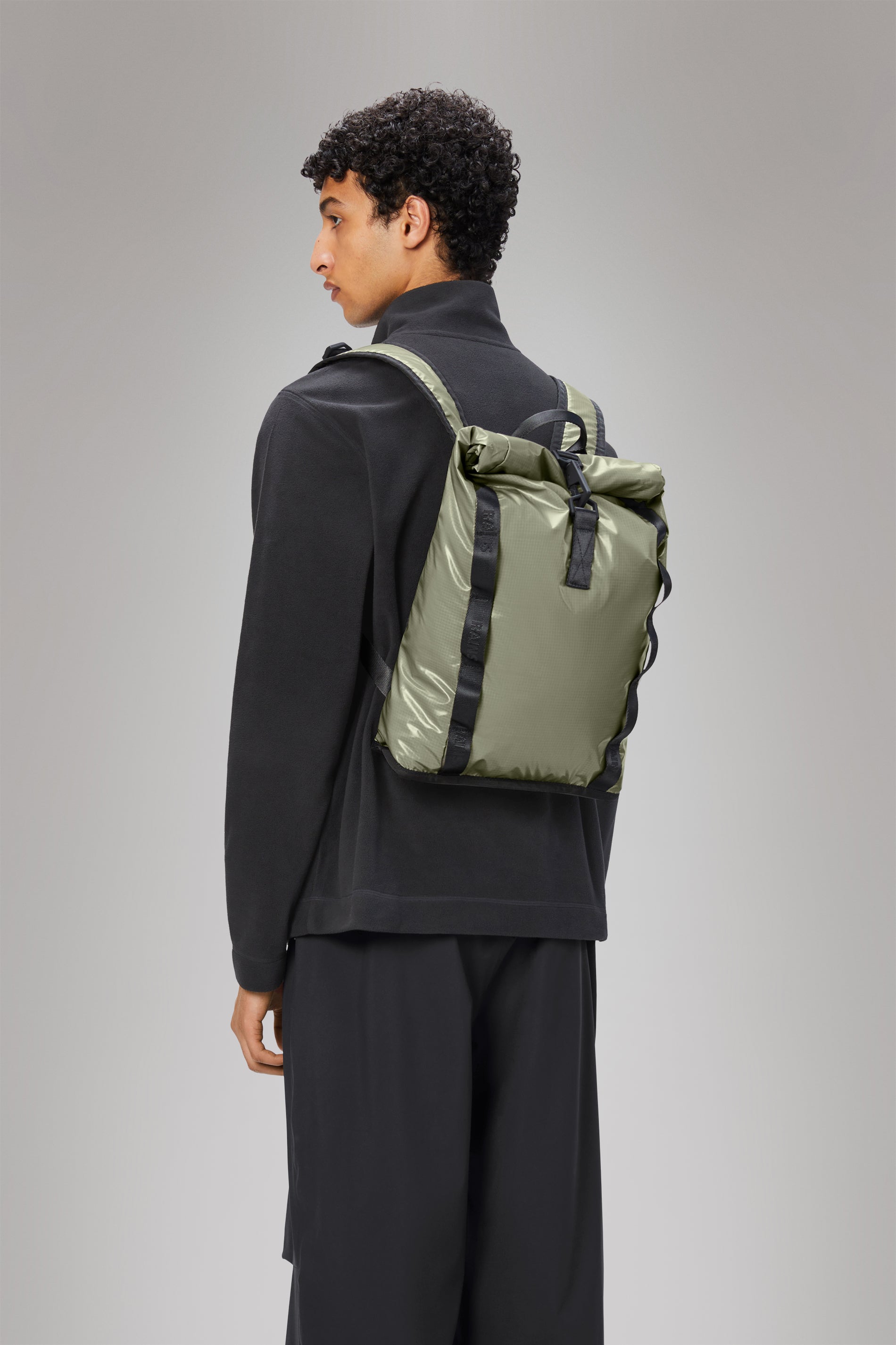 Rains® Trail Rolltop Backpack in Black for $165 | Free Shipping
