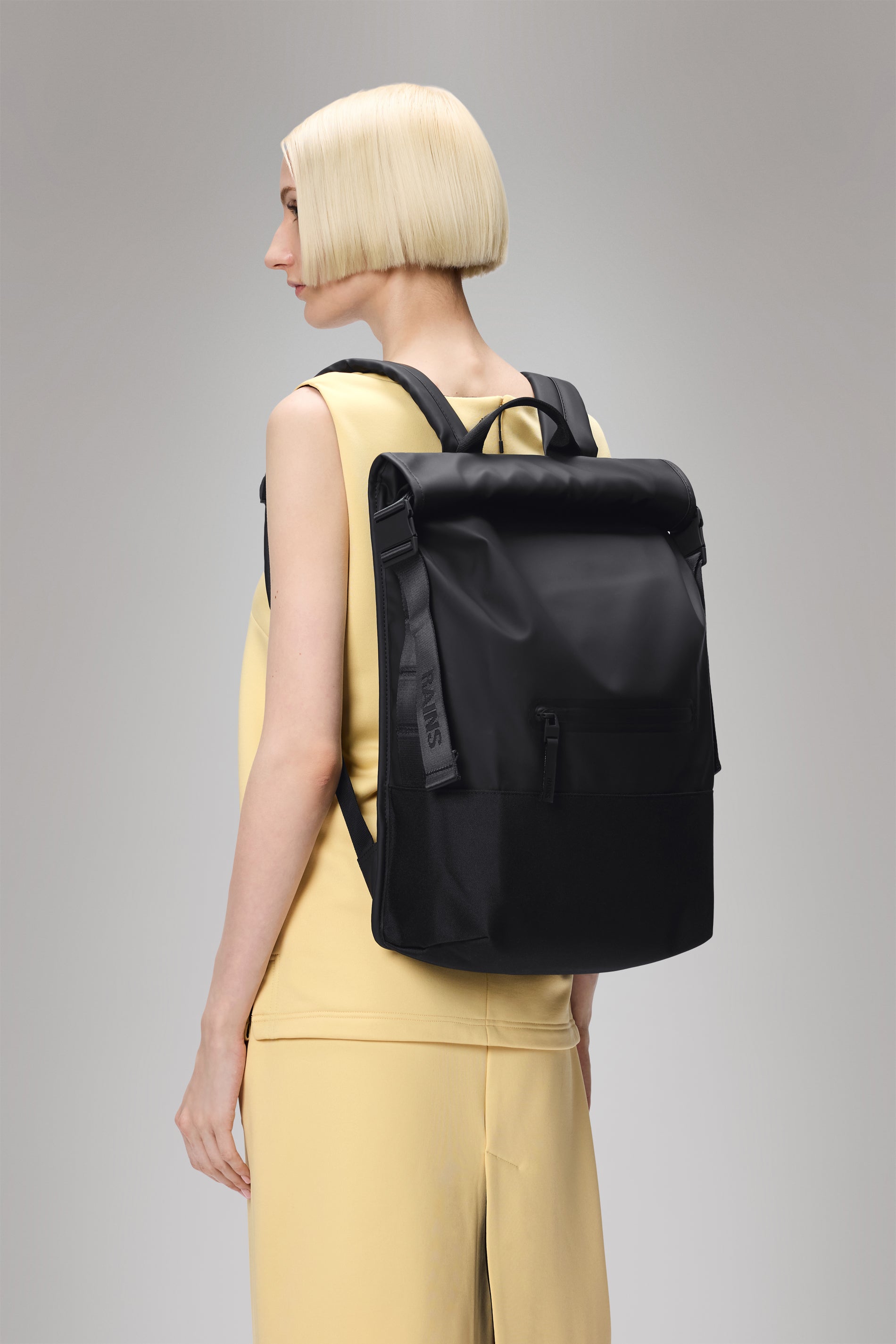 Rains® Trail Rolltop Backpack in Black for $155 | Free Shipping