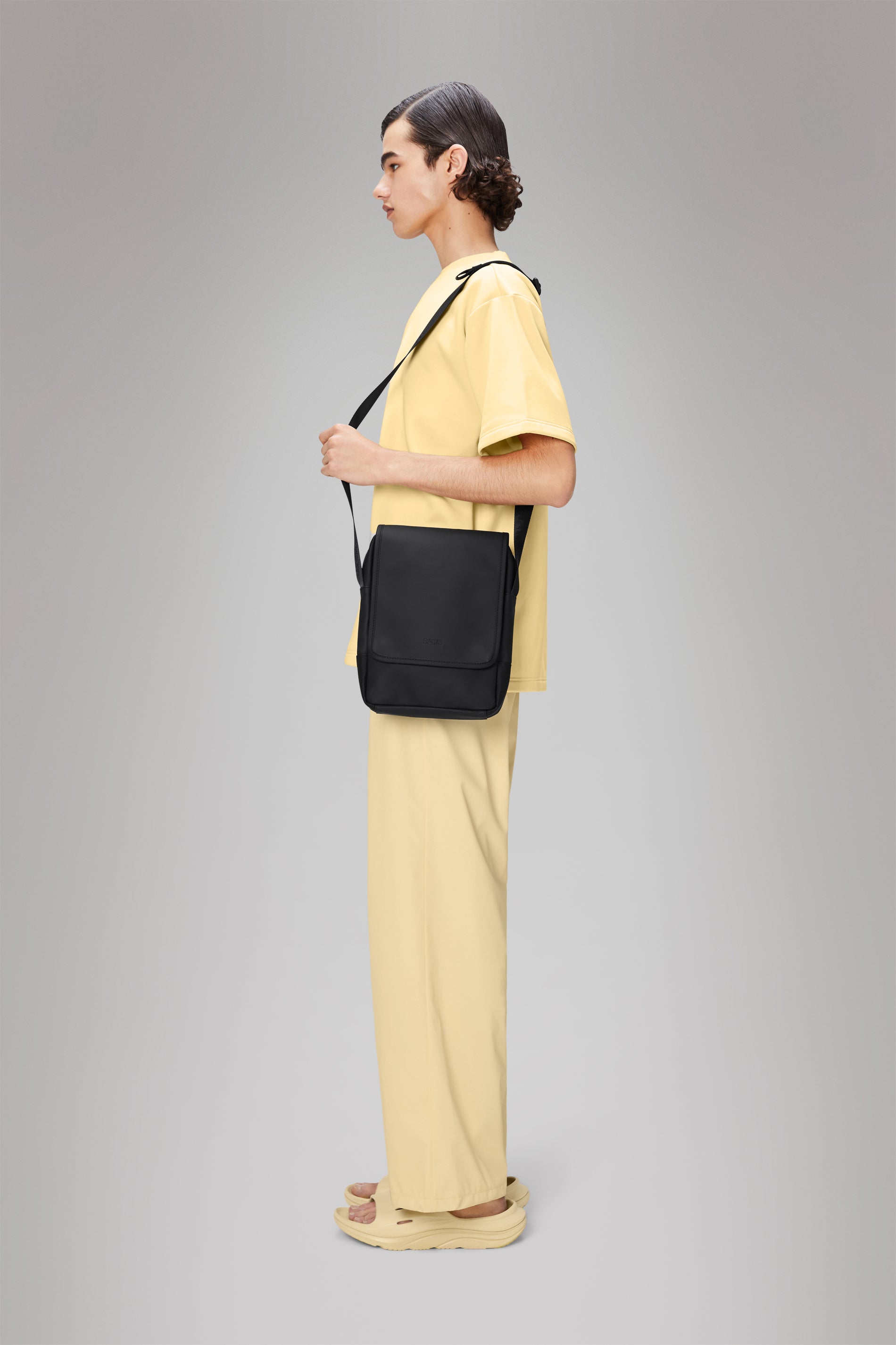 Rains® Reporter Box Bag in Black for $110 | Free Shipping