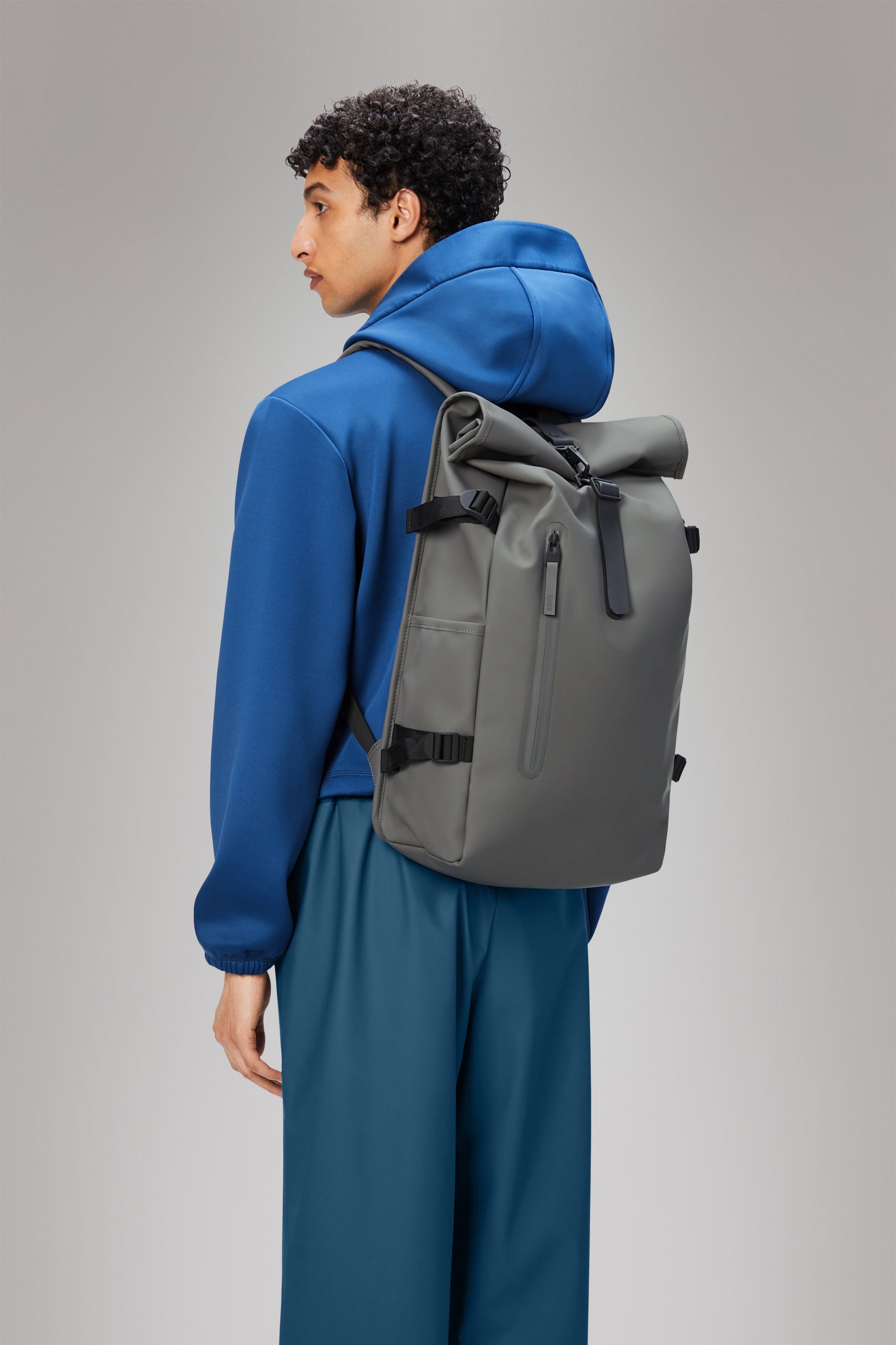 Rains® Rolltop Rucksack Large in Black for $170 | Free Shipping