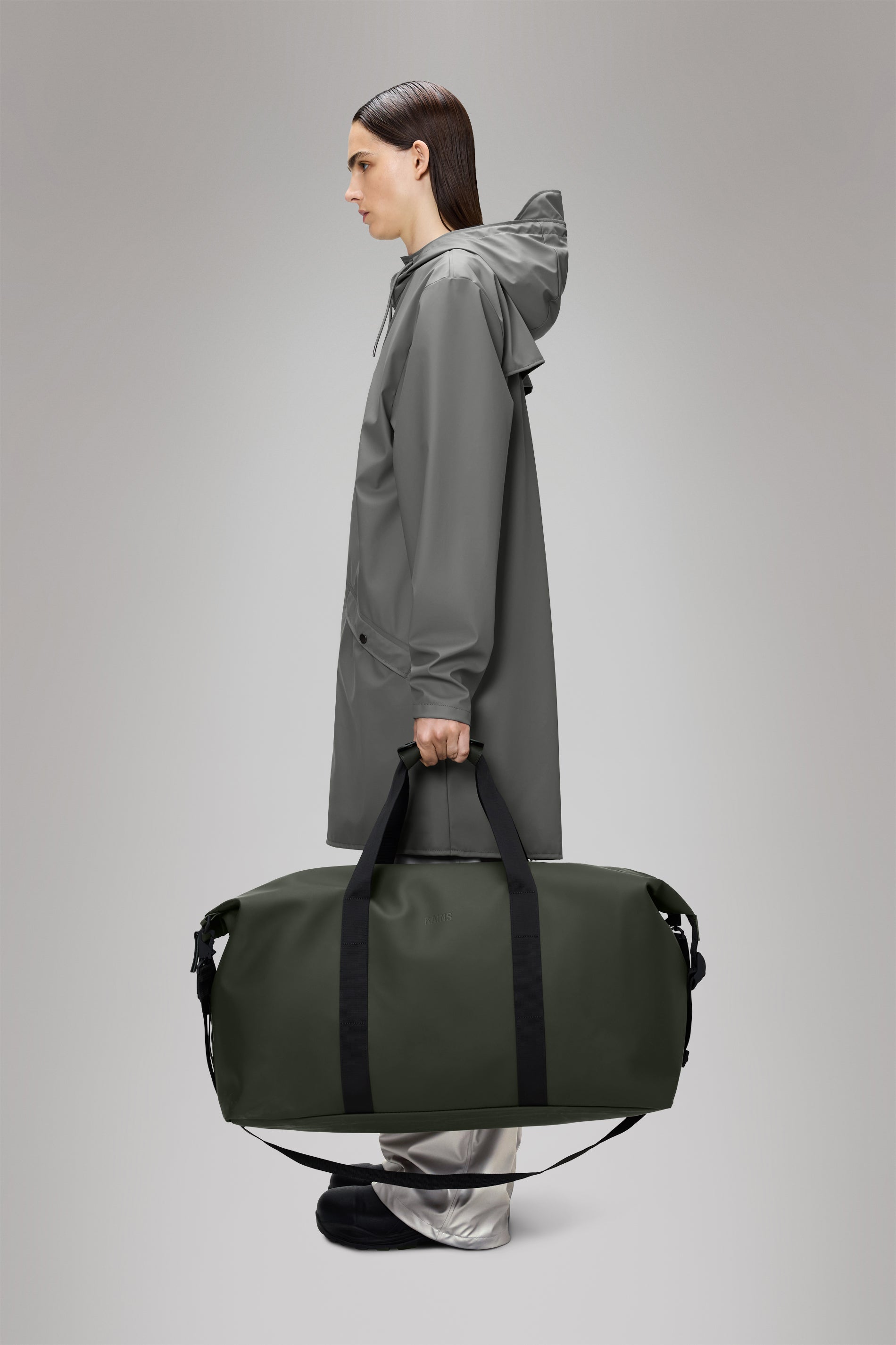 Rains® Hilo Weekend Bag Large in Green for $165 | Free Shipping