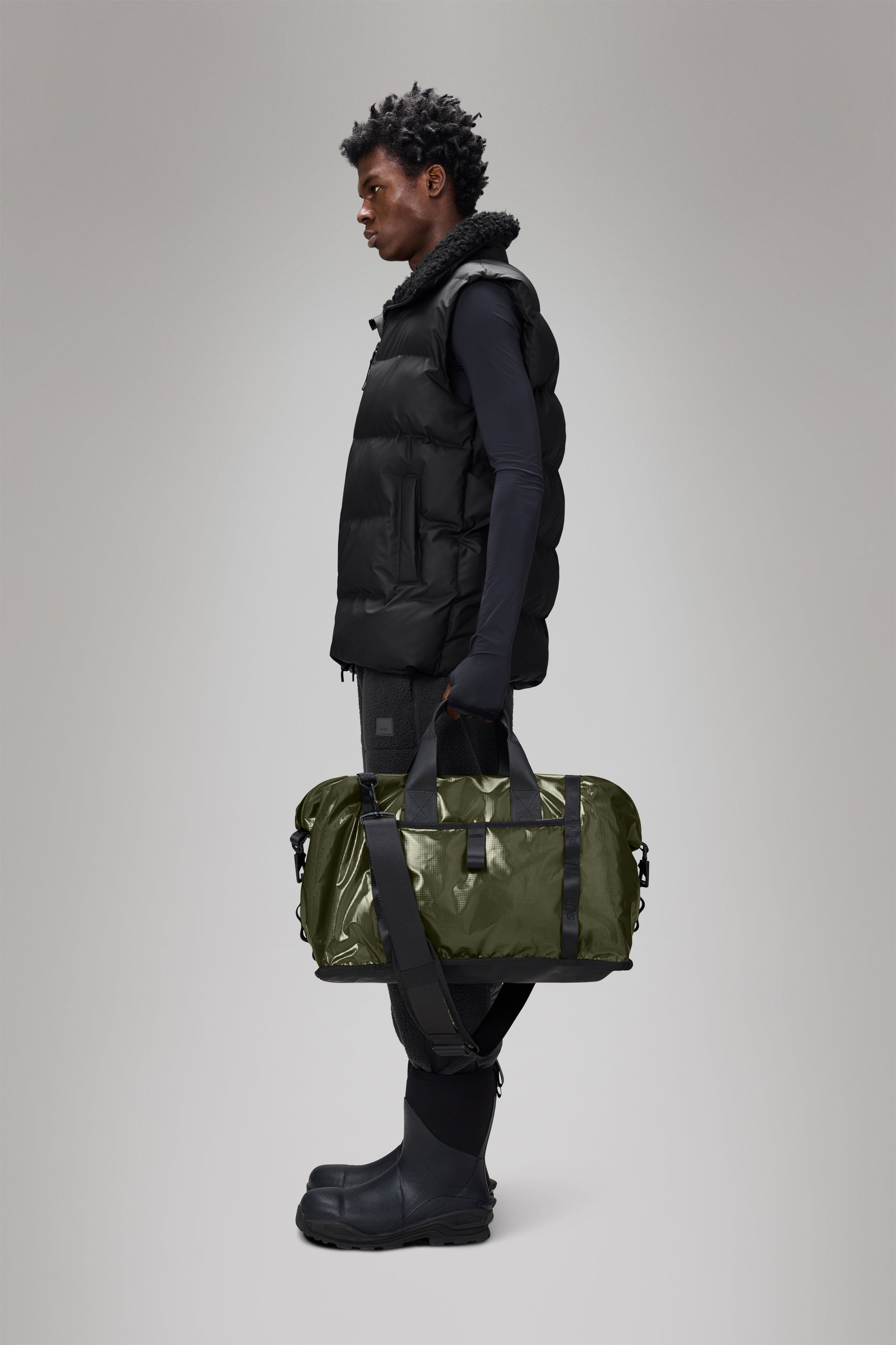 Rains® Hilo Weekend Bag Large in Green for $165 | Free Shipping
