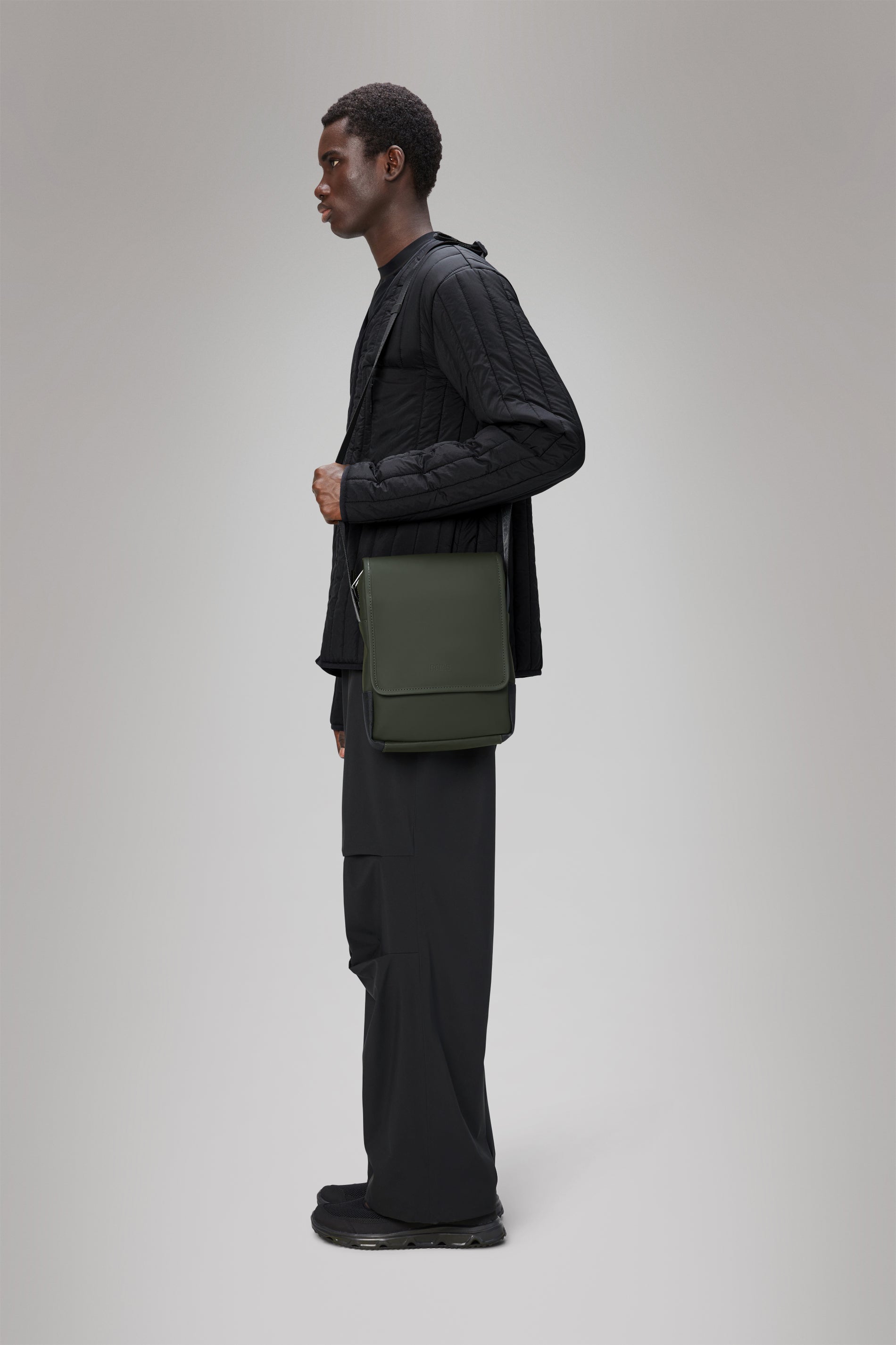 Rains® Reporter Box Bag in Black for $110 | Free Shipping