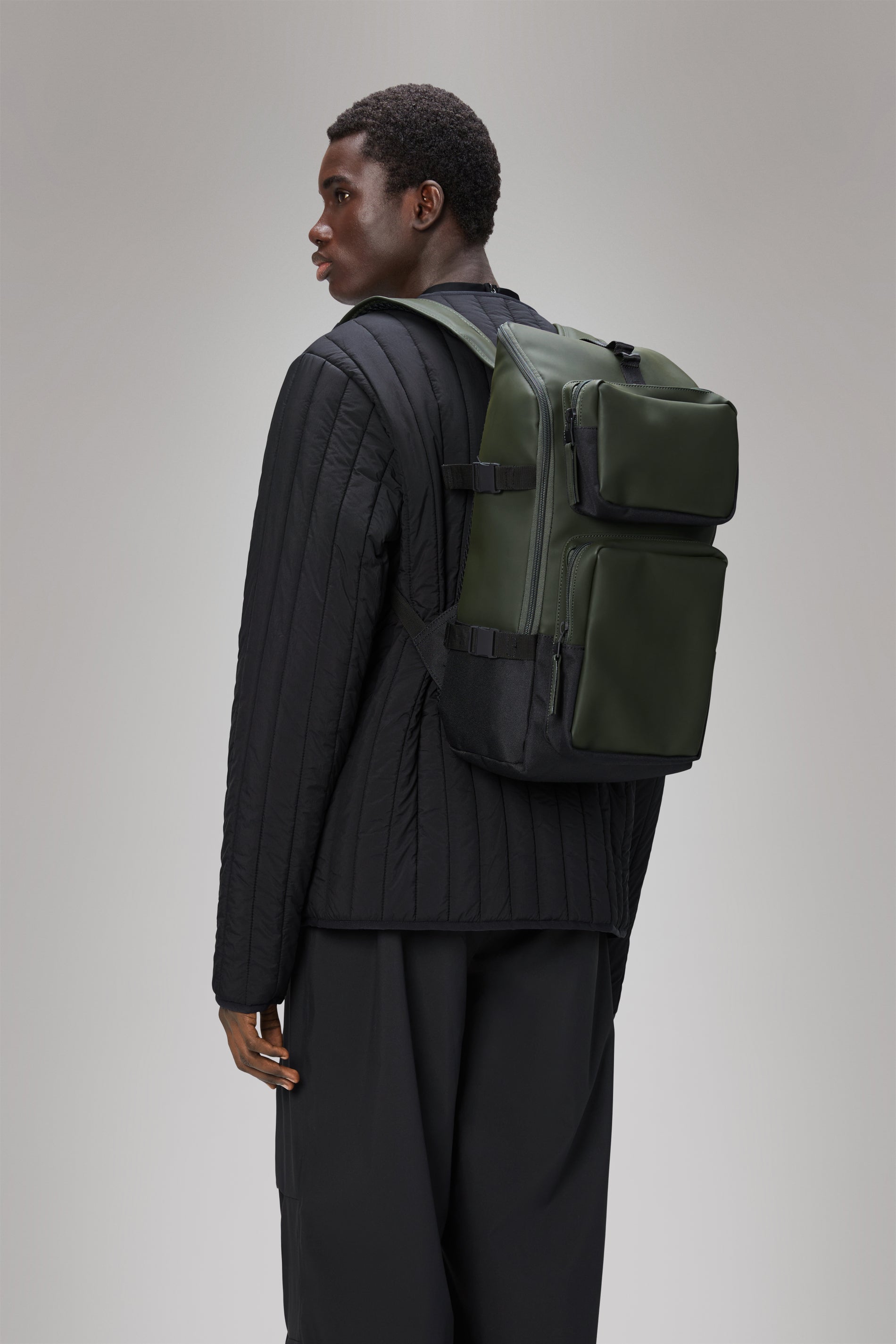 Rains® Book Daypack Large in Green for $150 | Free Shipping