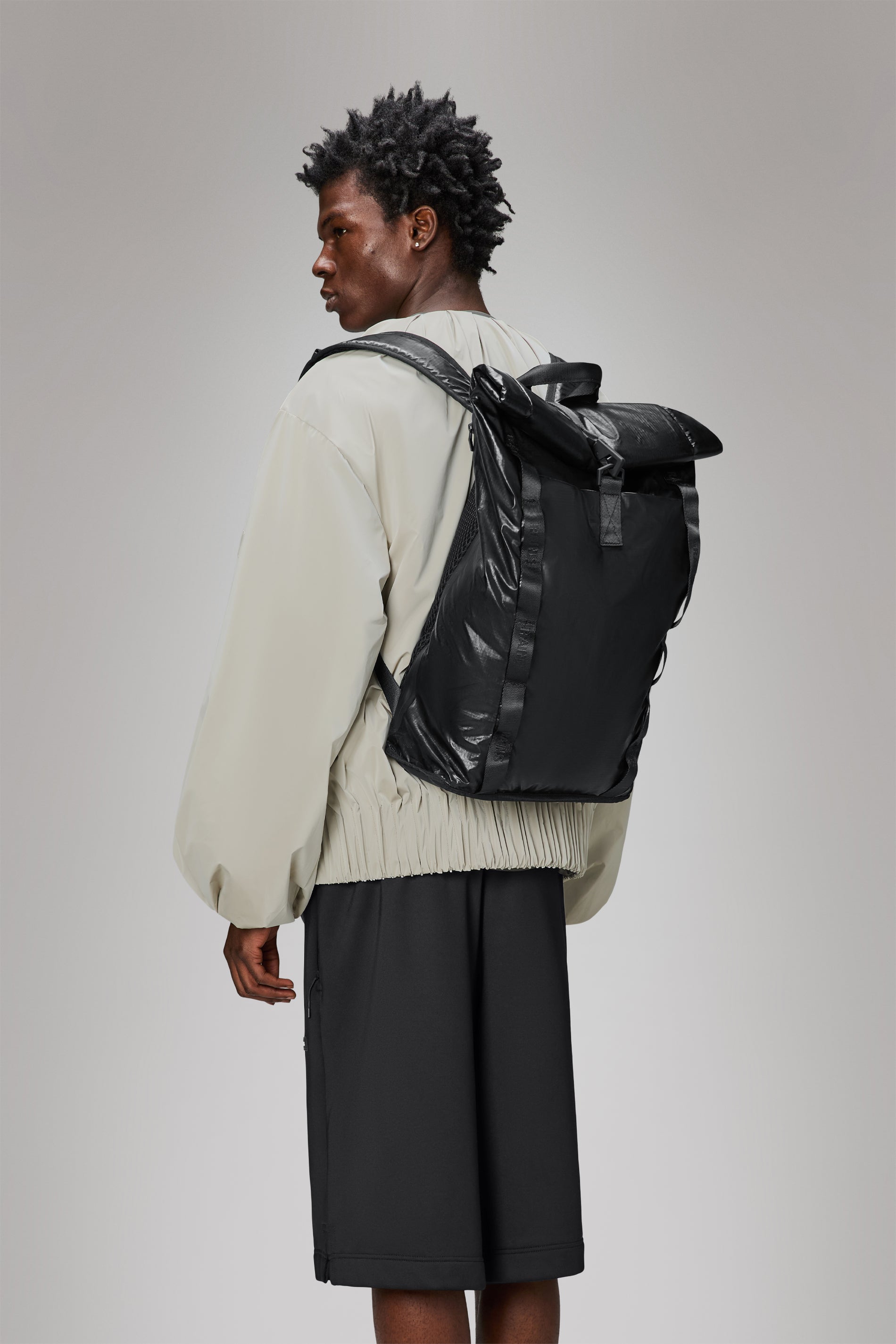 Rains® Rolltop Rucksack Mini in Black for $125 | Free Shipping