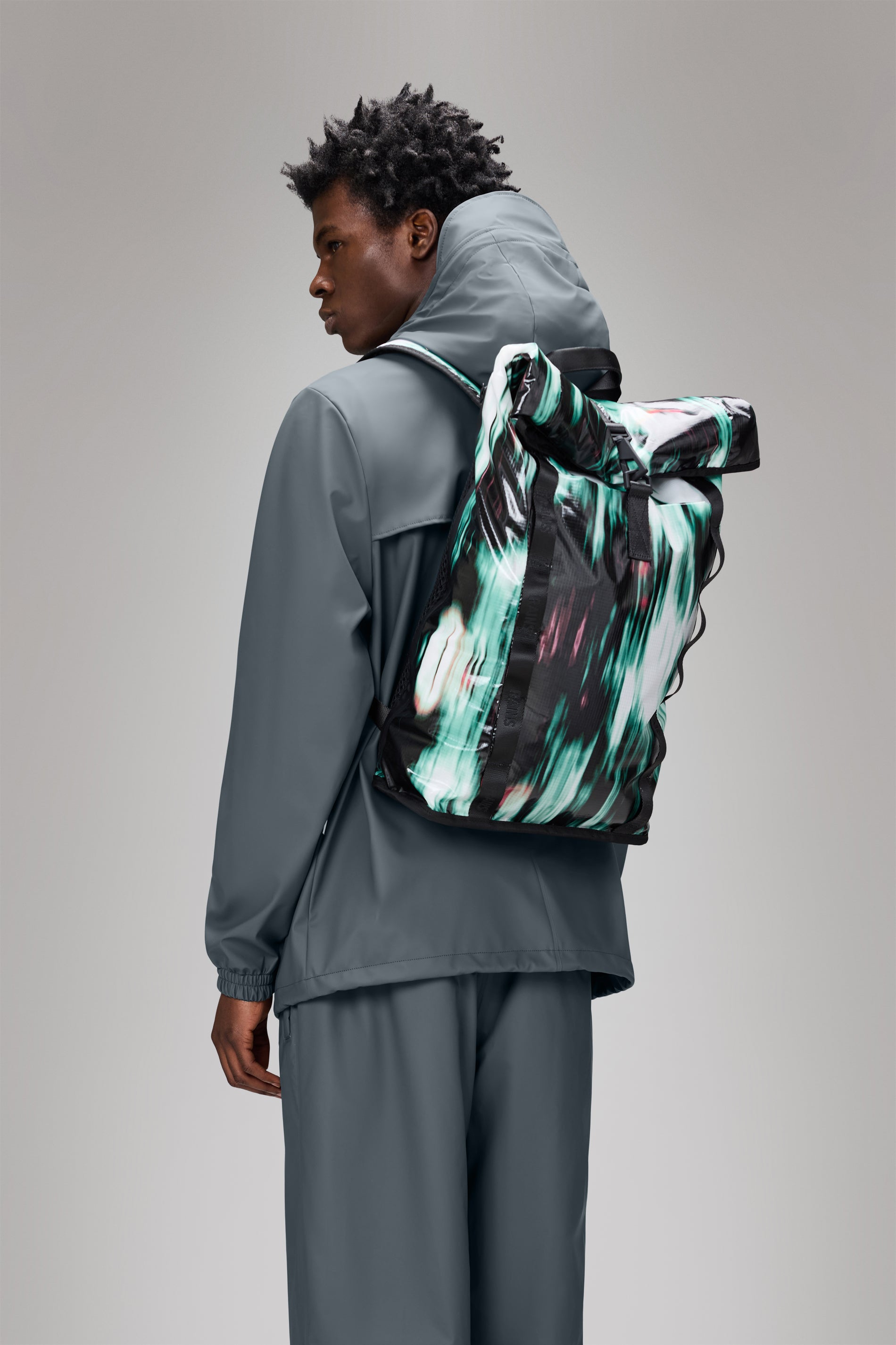 Rains® Sibu Rolltop Rucksack in Black for $170 | Free Shipping